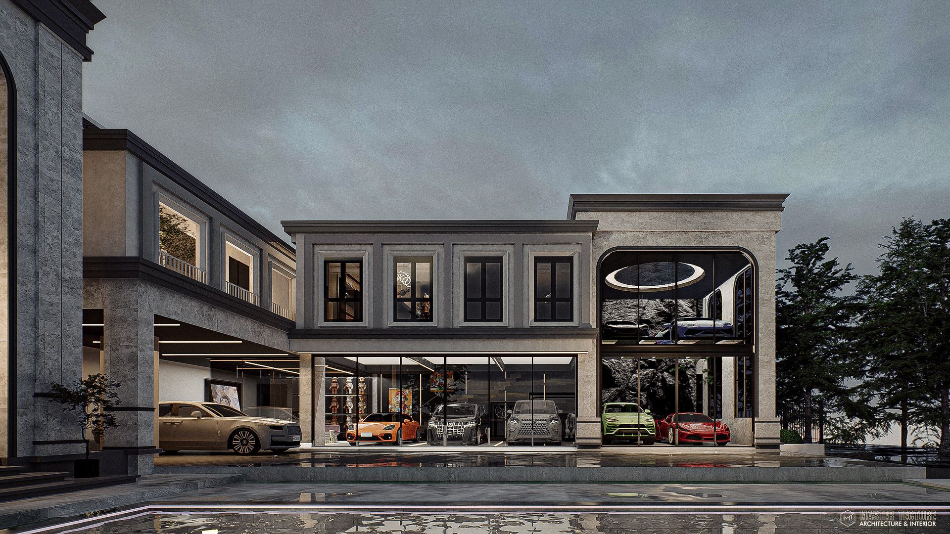 P GARAGE - ออกแบบโรงรถสไตล์ร่วมสมัย | Master Texture