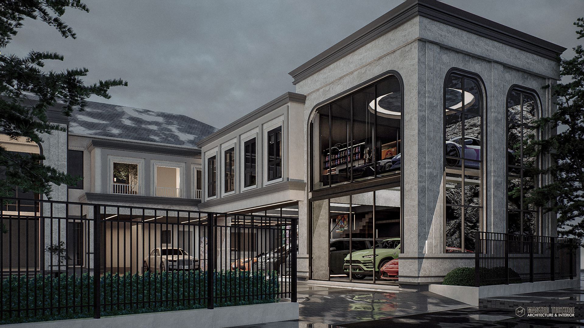 P GARAGE - ออกแบบโรงรถสไตล์ร่วมสมัย | Master Texture